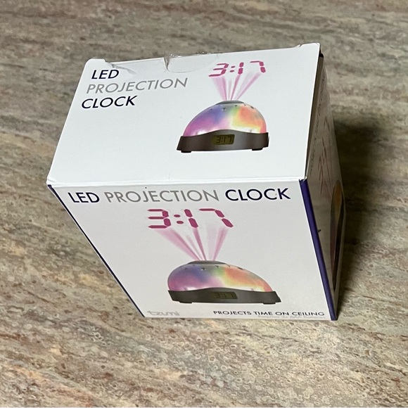 Tzumi | Other | Nib Tzumi Led Multicolor Projector Clock | Poshmark